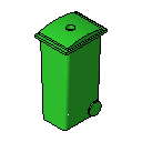 CAD Fórum - Blok-model: Popelnice plast (Město)