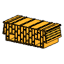 CAD Fórum - Blok-model: HELUZ_Stropni_vlozka_MIAKO_19_62.5_v1-3 (Stropy)