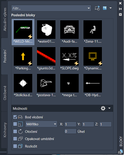 CAD Forum How To Clear The List Of Recent Blocks In The Palette 