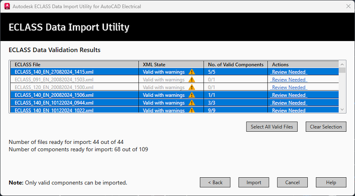 CAD Forum - Importing ECLASS files into AutoCAD Electrical.
