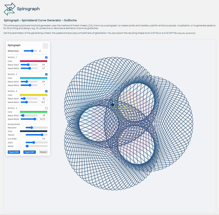 CAD Forum - How to generate a spirograph curve, guilloche, for CAD ...