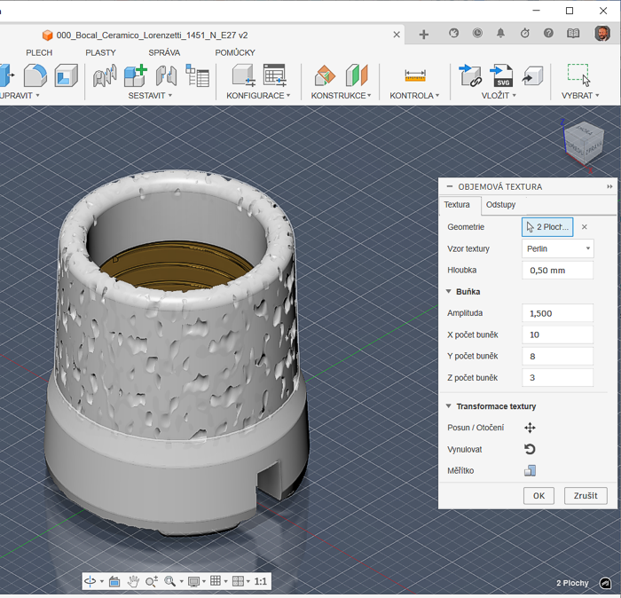 CAD Forum - Volumetric textures in Autodesk Fusion.