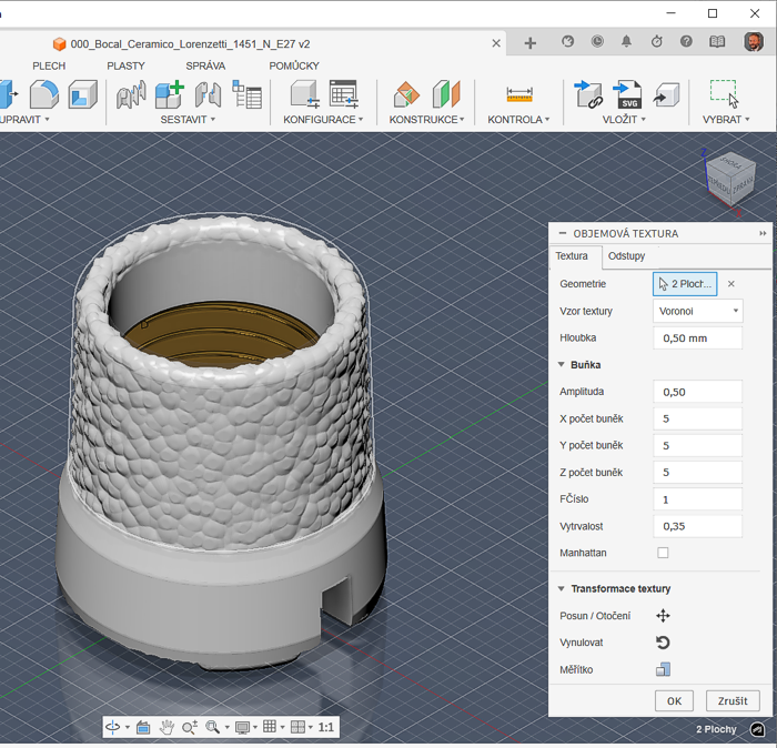 CAD Forum - Volumetric textures in Autodesk Fusion.